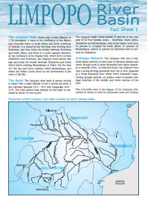 Africa Map Limpopo River