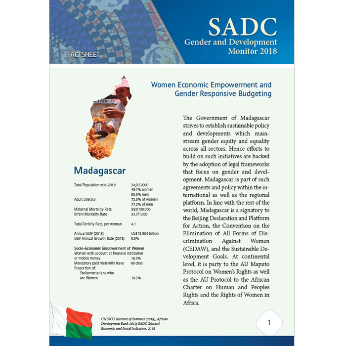 SGDM Factsheet Madagascar | Knowledge for Development