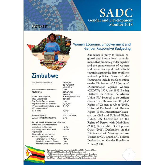 SGDM Factsheet Zimbabwe | Knowledge for Development