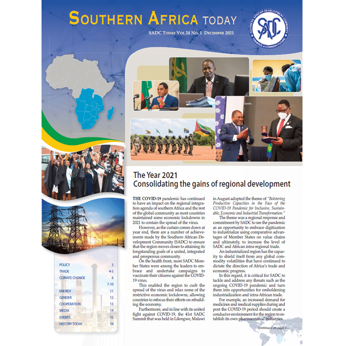 SADC on top of security challenges threatening peace and development ...