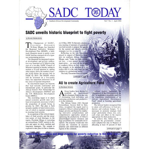 SADC unveils historic blueprint to fight poverty | Knowledge for ...