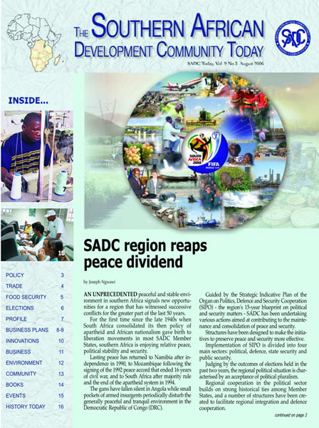 SADC region reaps peace dividend | Knowledge for Development